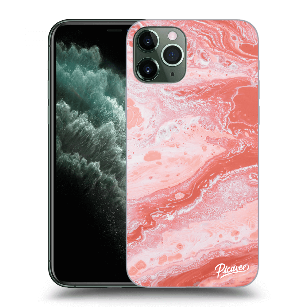 Kryt na mobil s designem Red liquid | Picasee